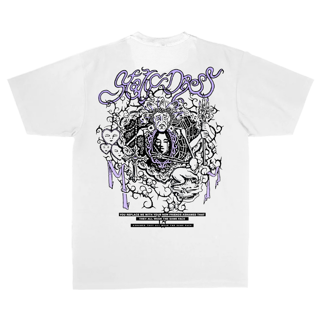 Squiqqle White Tee – Static Dress