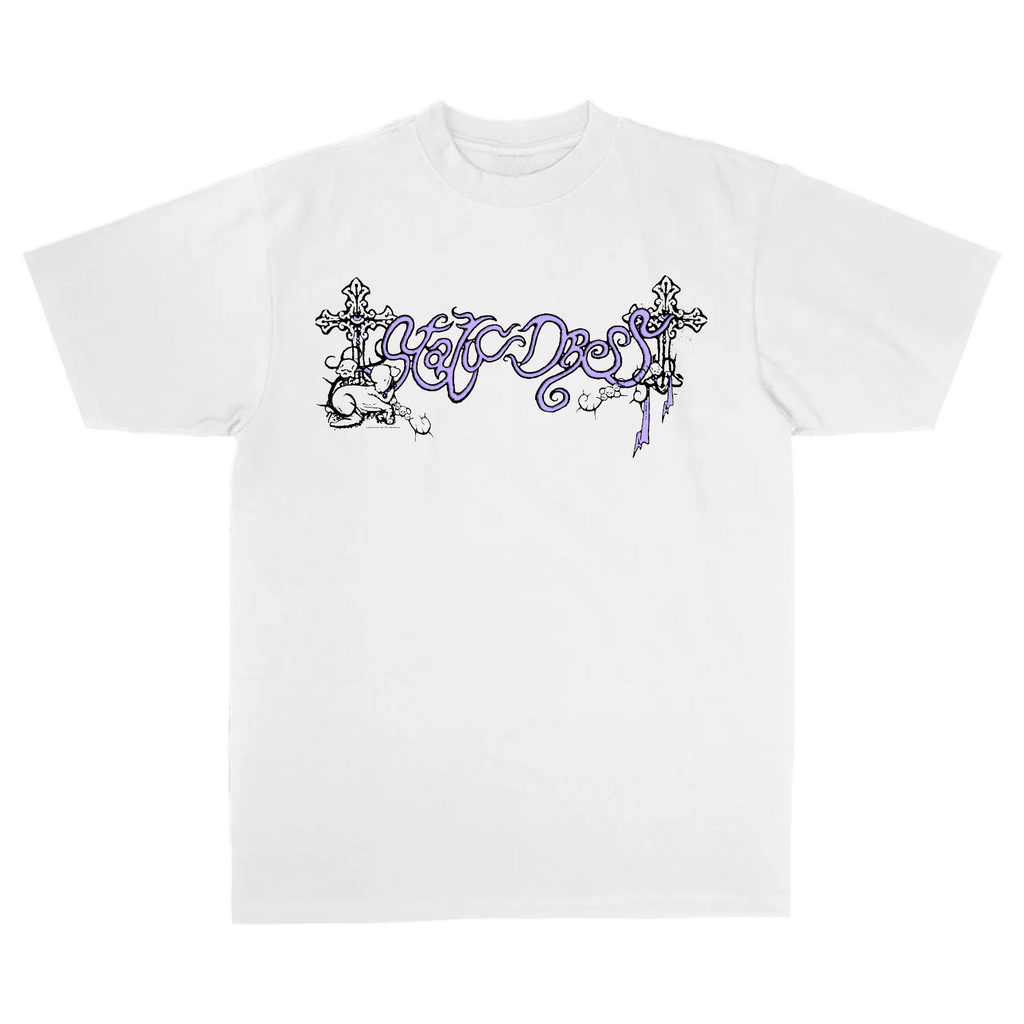 Squiqqle White Tee – Static Dress